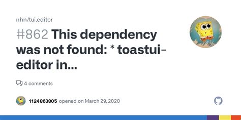 This Dependency Was Not Found Toastui Editor In Node Modules