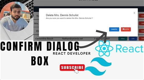 How To Make A Confirm Dialog Box To Delete A Item In Array React Js