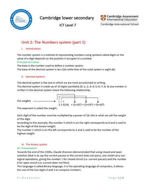 cambridge lower secondary ict level 7 unit 2 pdf byte bit