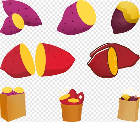 고구마 참마 음식 건강 한 Potatoe 맛 달콤한 정크 자르기 짠 Png Pngwing