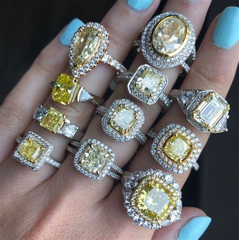 Yellow Diamond Engagement Rings Raymond Lee Jewelers And Loan