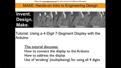 Tutorial Controlling A Segment Digit Display With The Arduino Uno YouTube