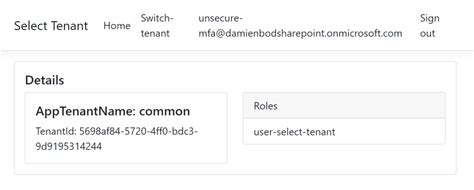 Switch Tenants In An Aspnet Core App Using Azure Ad With Multi Tenants