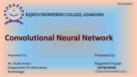 Convolutional Neural Network Pptx