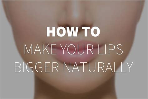 How To Make Your Lips Bigger Naturally Youqueen Lips Lips Fuller