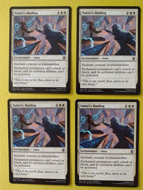 Nahiri S Binding Zendikar Rising MTG Set Of 4 EBay UK