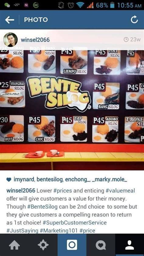 Menu At Bente Silog Restaurant Makati Unit 102 Alexandria Residences