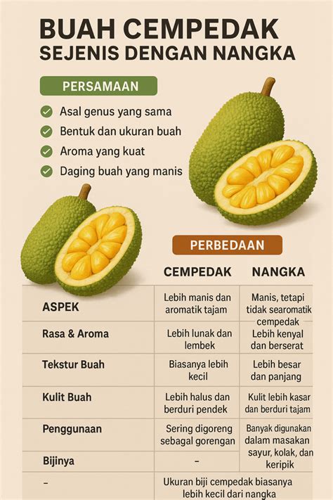 Apakah Buah Cempedak Sejenis Dengan Buah Nangka Klopak Indonesia