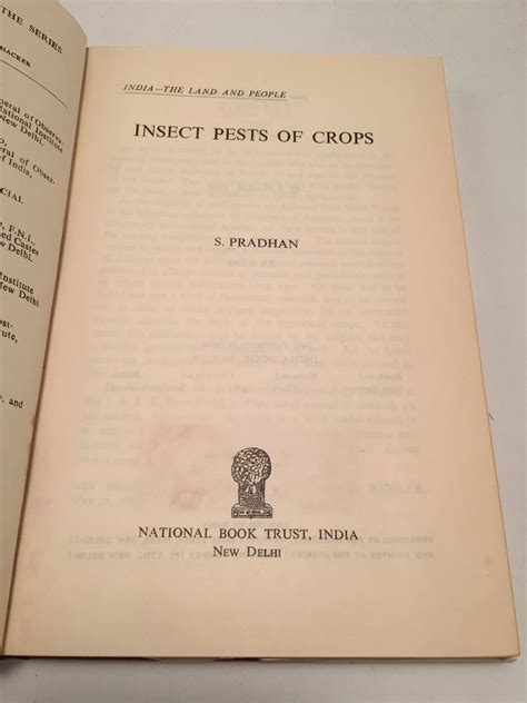 Insect Pests Of Crops S Pradhan
