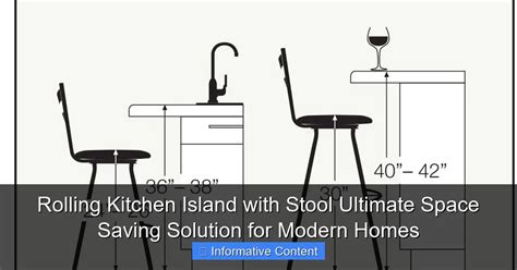 Rolling Kitchen Island With Stool Ultimate Space Saving Solution For