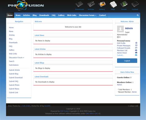 news v7 to v9 themes ported official home of the phpfusion cms