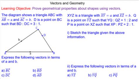 Geometrical Proof With Vectors Mr Mathematics