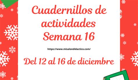 Semana 16 Cuadernillo De Actividades 6° Grado