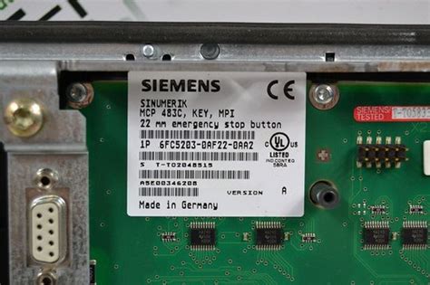 Siemens Sinumerik Machine Control Panel Mcp 483c 6fc5203 0af22 0aa2