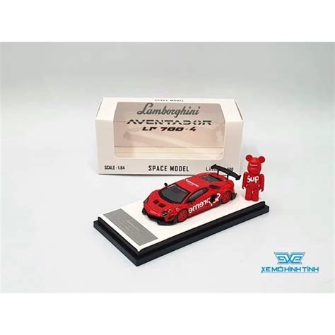 Xe Mô Hình Lamborghini Aventador Lp700 4 Figuge 164 Space Model Đỏ