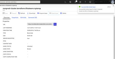 Azure Blob Storage Lease Management Break Terraform State Lock Issues The Uncommon Engineer