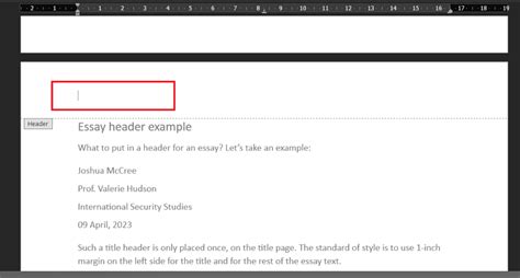 How To Write A Header For An Essay EssayBox