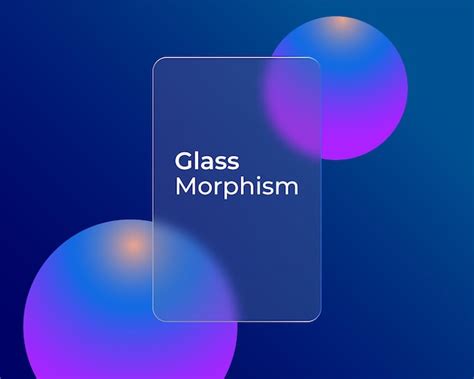 Premium Vector Glassmorphing Gradient Vector Banner Background