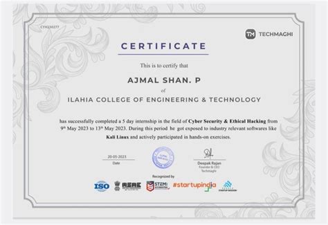 Ajmal Shan P On Linkedin Cybersecurity Ethicalhacking Continuouslearning Techjourney