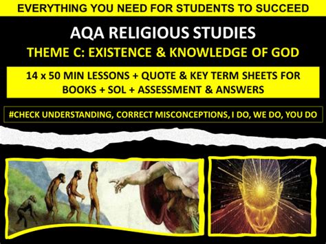 Aqa Theme C Existence And Knowledge Of God Teaching Resources