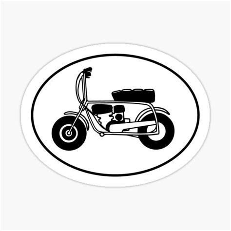 Vintage Minibike Graphic Sticker For Sale By Tldeutsch Redbubble