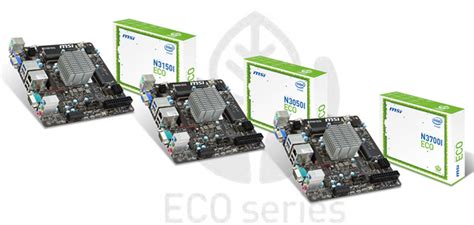 MSI представила материнские платы серии Eco с процессорами Braswell
