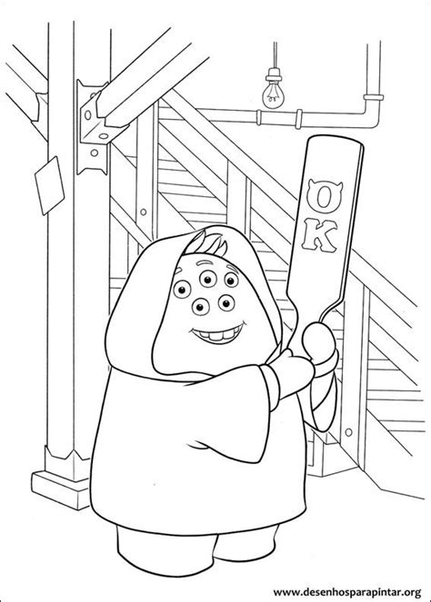 Universidade Monstros Desenhos Para Imprimir Pintar E Colorir Do Sulley Mike E Sua Turma
