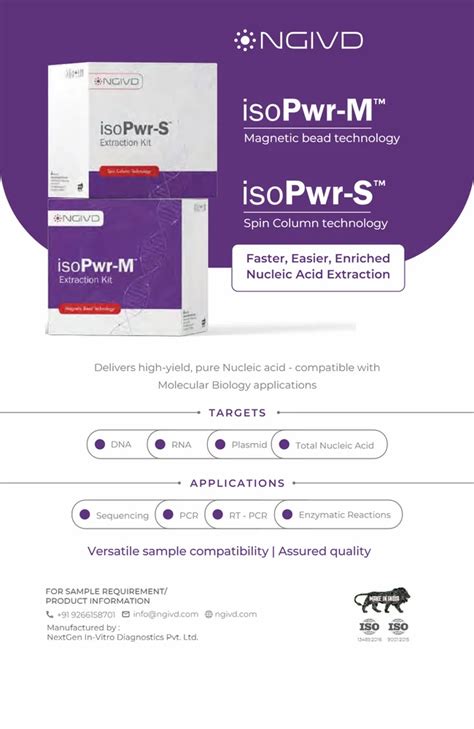 Isopwr S Plasmid Dna Isolation Kit At ₹ 4480kit Dna Extraction Kit