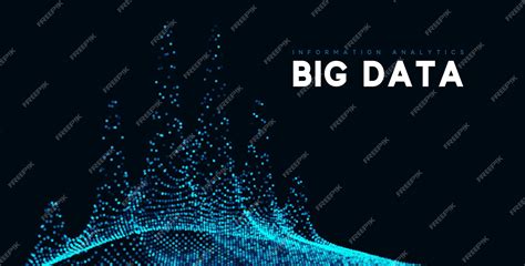 Premium Vector Big Data Visualization Information Wave Technology Futuristic Abstract