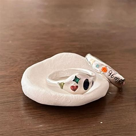 팅클링 클래스 친구 생일선물 빈티지 큐빅 반지 만들기 원데이클래스 부산 반지공방 덕천동 이공간 작업실 은점토공예