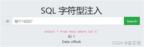 Sql 字符型注入 Csdn博客
