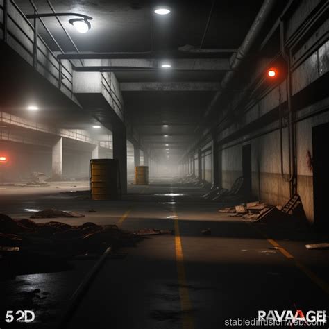 Nuclear Fallout Underground Parking Battle Map Stable Diffusion Online