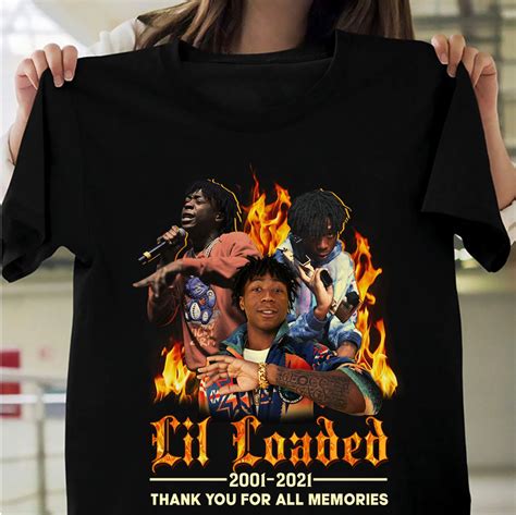 Rip Lil Loaded Rapper T Shirt Thank You For All Memories T For Fan Shirt