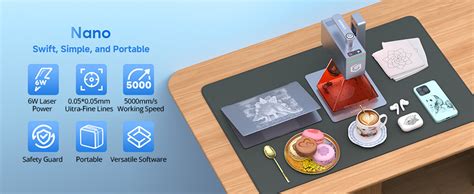 6w Portable Laser Engraver Longer Nano Diode Lasers With Fac 5000mm S Ultra Fast Speed