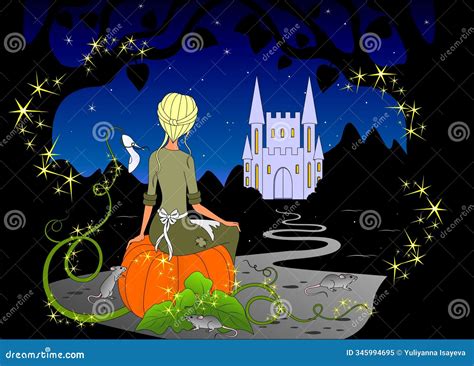 Cinderella Before A Ball Royalty Free Cartoon 14555714