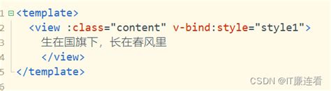 It廉连看——uniapp——样式绑定uniapp样式绑定 Csdn博客