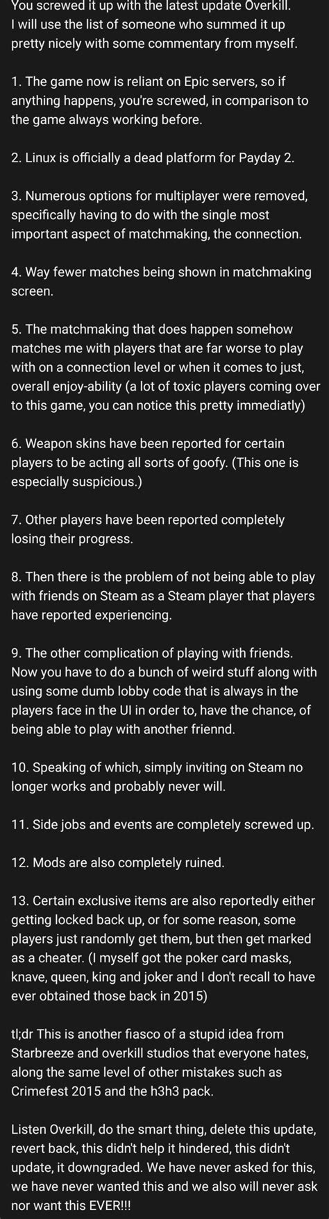 The Comprehensive List Of Everything Wrong With The Latest Update R