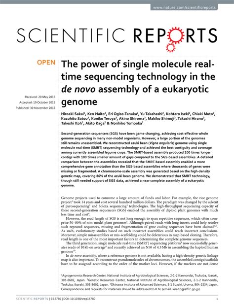 Pdf The Power Of Single Molecule Real Time Sequencing Technology In