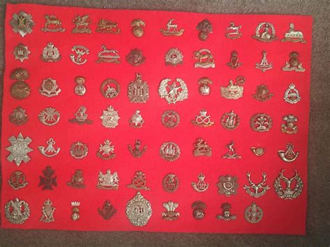 Full Set Ww1 British Army Cap Badges 69 Regiments Of The Line Ready