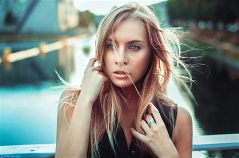 Women Model Blonde Face Portrait Wallpaper Resolution 2048x1365 ID