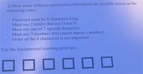 Solved 2 How Many Different Password Combinations Are
