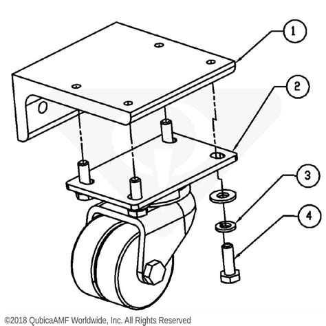Caster Assembly Qubicaamf Eshop