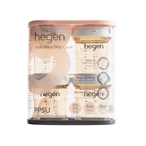 Hegen Pcto™ 150ml 5oz Breast Milk Storage Ppsu 4 Pack Hegen Indonesia