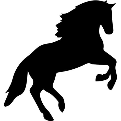 Cavalo da silhueta de salto Download Ícones gratuitos