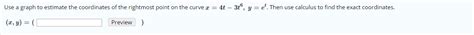 solved use a graph to estimate the coordinates of the