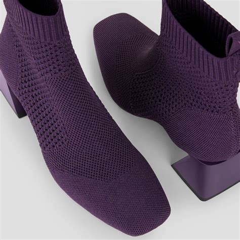 Perforated Block Heel Boots Melissa Lavender Eu35 Vivaia