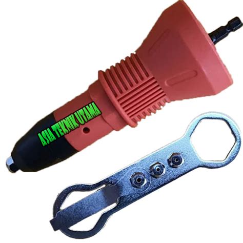 Adaptor Ripet Rivet Gun Adapter Alat Tembak Paku Rivet Untuk Bor Asia