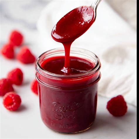 Homemade Raspberry Coulis Recipe Simplysavorykitchen