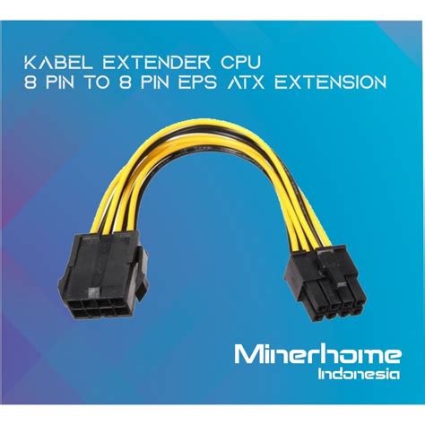 Jual Kabel Extender CPU EPS 8 Pin Female to 8 Pin Male | Shopee Indonesia
