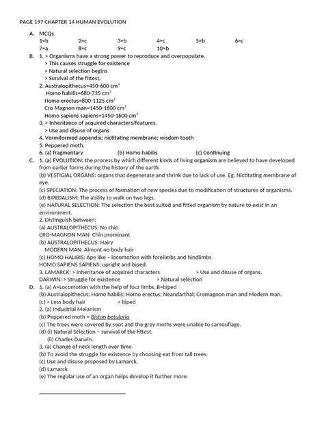 Chapter 14 Human Evolution Pdf Homo Bipedalism